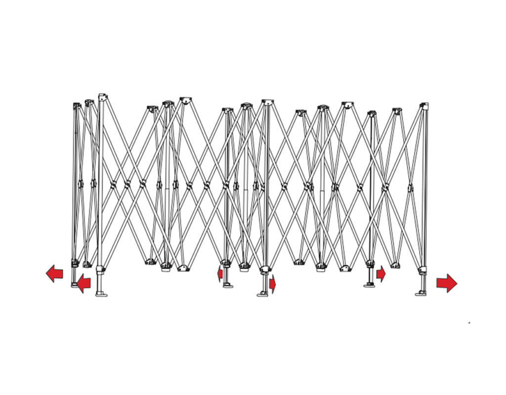 Replacement Aluminum Frame 10x20 Premium Undercover X2 Commercial