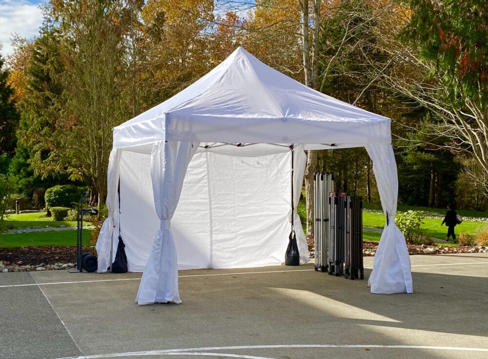 10’x10’ UNDERCOVER® X3 Canopy / Commercial Grade / CRS Curtain-Walls ...